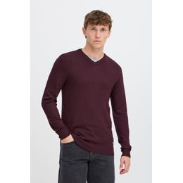 Strickpullover Blend "BHWEBER", Herren, Gr. 3XL, winetasting, 78% Viskose, 22% Polyester, unifarben, Basic, regular fit normal, V-Ausschnitt, eingesetzt, Pullover Strickpullover, Stilvoller Strickpullover