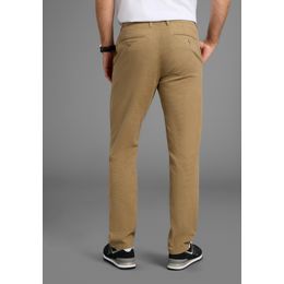 MAN'S WORLD MAN'S WORLD Herren Chinohosecamel, Gr. 48, Strukturmuster, Web, Obermaterial: 98% Baumwolle, 2% Elasthan, Hosen, leichte Struktur im Gewebe