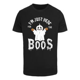Merchcode Herren T-Shirt "Merchcode Halloween - Boos T-Shirt"schwarz, Gr. M, bedruckt, 100% Baumwolle, Shirts