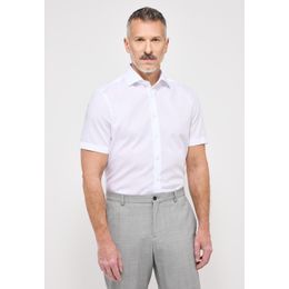 Eterna Herren Kurzarmhemd "SLIM FIT"wei&szlig;, Gr. 38, Popeline, 100% Baumwolle, Hemden, NON IRON (b&uuml;gelfrei)