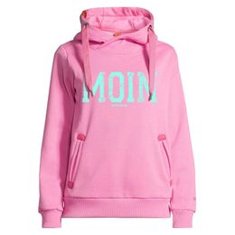 salzhaut Sweatshirt 'S&Uuml;NN - MOIN' Damen Gr&ouml;&szlig;e XL blau / pink