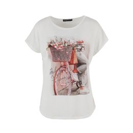 CLOUD 5IVE Damen T-Shirt "CLOUD 5IVE Damen"wei&szlig;, Gr. XS, bedruckt, 95% Viskose, 5% Elasthan, Shirts