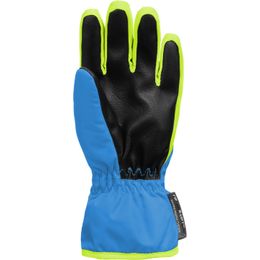 Reusch Kinder Skihandschuhe "Ben", gelb, Gr. 5, unifarben, 75% Polyester, 25% Lederimitat, Handschuhe, mit praktischer Handgelenkschlaufe