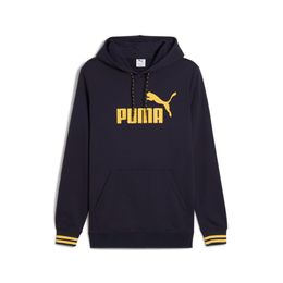 Puma Herren Kapuzensweatshirt "UNITED HOODIE TR", blau, Gr. S, bedruckt, Sweatware, Obermaterial: 68% Baumwolle, 32% Polyester, Sweatshirts, mit
