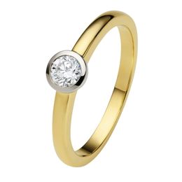 ONE ELEMENT Damen Diamantring "0.2 ct Diamant Brillant Zarge Ring aus 585 Gelbgold", 59, 0,2, Diamanten Gelbgold 585 Goldgold, Diamanten, Gelbgold