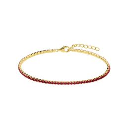 Lucardi Bracelet 'Klassisch' female Gold, Red size Onesize