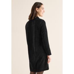 Cecil Damen Midikleid, schwarz, Gr. XL, unifarben, Stoff, 85% Polyester, 12% Nylon, 3% Elasthan, Kleider, mit Rei&szlig;verschluss-Detail