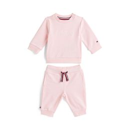 Tommy Hilfiger Baby Langarmshirt & Hoseduchess pink, Gr. 68, unifarben, Jersey, Obermaterial: 95% Baumwolle, 5% Elasthan, KOB Set-Artikel, f&uuml;r Babys