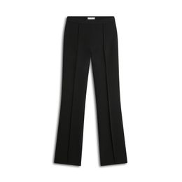 Tommy Hilfiger Damen Anzughose "PUNTO KICK FLARE PANT", schwarz, Gr. 42, unifarben, Web, Obermaterial: 68% Polyester, 28% Viskose, 4% Elasthan,