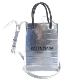 Balenciaga Abendtasche Damen Gr&ouml;&szlig;e One Size Second Hand silber