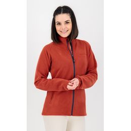 DEPROC Active Damen Fleecejacke "WAWA BAY", rot, Gr. 36, 100% Polyester, Jacken, auch in gro&szlig;en Gr&ouml;&szlig;en erh&auml;ltlich