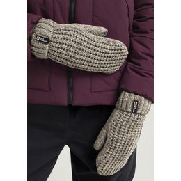 F&auml;ustlinge Jack Wolfskin "MEDLEY KNIT MITTEN W", Damen, Gr. M (38/40), linen, Obermaterial: 100% Polyester. Futter: 100% Polyester, Handschuhe F&auml;ustlinge