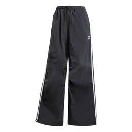 adidas originals Hose '3-Stripes Woven Parachute' Damen Gr&ouml;&szlig;e 50/52 schwarz / wei&szlig;