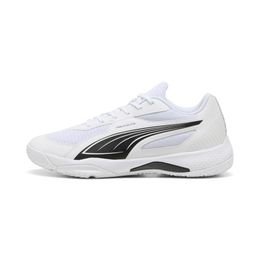 Puma Herren Hallenschuh "SOLARFLASH III", Gr. 46Puma wei&szlig;, Puma schwarz, Textil, Schuhe