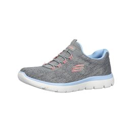 Skechers Sneaker Damen Gr&ouml;&szlig;e 35.5 hellblau / graumeliert / pink
