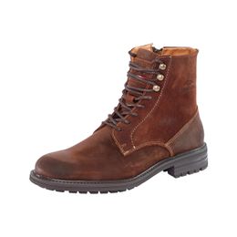 Pantofola d'Oro PANTOFOLA D ́ORO Herren Winterboots "CAMPIGLIO HIGH", Gr. 41, braun, Leder, Schuhe, kn&ouml;chelhohe Form, rutschfeste Gummilaufsohle, Obermaterial aus