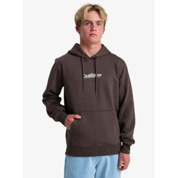 Kapuzensweatshirt Quiksilver "SCREEN FLEECE FINELINE HOODIE", Herren, Gr. XXL, chocolate br, Obermaterial: 60% Baumwolle, 40% Polyester, Sweatshirts