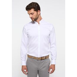 Eterna Herren Langarmhemd "SLIM FIT"wei&szlig;, Gr. 40, Twill, 4% Elasthan, 26% Polyamid, 70% Lyocell, Hemden, EASY IRON (b&uuml;gelleicht)