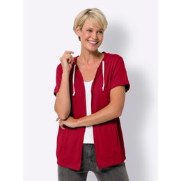 Classic Basics Damen Shirtjacke "Shirtjacke", rot, Gr. 48, unifarben, 100% Baumwolle, Shirts