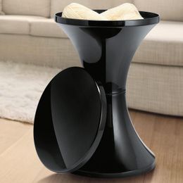 Tam Tam Pop Hocker, Stamp Edition, schwarz