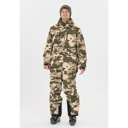 SLOPE Herren Skijacke "Kenai"dunkelgr&uuml;n, Gr. XS, mehrfarbig, 100% Polyester, Jacken, Mit coolem Print und wetterfesten Eigenschaften