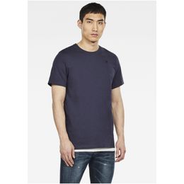 G-Star Raw G-STAR Herren T-Shirt "Base-S T-Shirt", blau, Gr. S, unifarben, Jersey, Obermaterial: 100% Baumwolle, Shirts, mit kleinem Logo-Detail