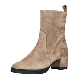 H&ouml;gl H&Ouml;GL Damen Bikerboots "H&ouml;gl Stiefel Veloursleder", Gr. 37,5, beige, Veloursleder, Schuhe