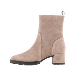 H&ouml;gl H&Ouml;GL Damen Bikerboots "H&ouml;gl Stiefel Veloursleder", Gr. 38,5taupe, Veloursleder, Schuhe