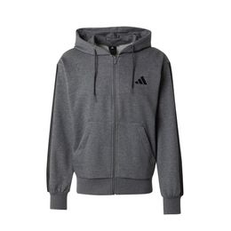 adidas Sportswear Sportsweatjacke Herren Gr&ouml;&szlig;e XXL graumeliert / schwarz / wei&szlig;
