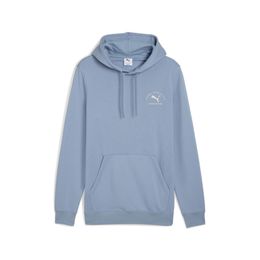 Puma Herren Kapuzensweatshirt "CLASS GRAPHIC HOODIE TR", blau, Gr. XXL, unifarben, Sweatware, Obermaterial: 68% Baumwolle, 32% Polyester,