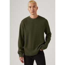 Levi's LEVI'S Herren Langarmshirt, gr&uuml;n, Gr. XL, Feinripp, Obermaterial: 100% Baumwolle, Shirts, Waffelstruktur