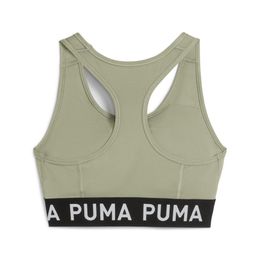 Puma Damen Sport-BH "4KEEPS STRONG BRA - MID", Gr. XSlux army, Interlock, Obermaterial: 85% Polyester, 15% Elasthan, BHs, mit mittelstarkem Halt, f&uuml;r