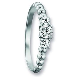 ONE ELEMENT Damen Goldring "Zirkonia Ring aus 333 Wei&szlig;gold Zirkonia Ring aus 333 Wei&szlig;gold", 51,mit Zirkonia, Gold Wei&szlig;gold 333, silber, Gold,