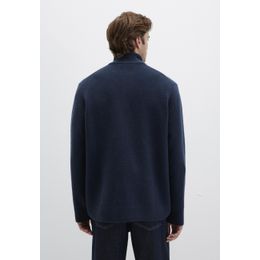 Mavi Herren Troyer "HALF ZIP SWEATER", blau, Gr. L, unifarben, Feinstrick, 42% Acryl, 32% Polyamid, 24% Wolle, 2% Elastan, Pullover, Premium