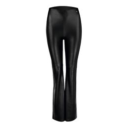 Nur Die Vegane Flared Leggings in Leder-Optik ' Nur Die x KILIAN KERNER ' Damen Gr&ouml;&szlig;e XS/S schwarz