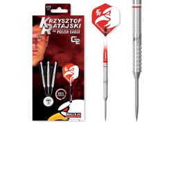 Bull's BULL'S Steeldarts ' Krzysztof Ratajski Original Generation 2 Dartpfeile Darts-Set Profi ' Herren Gr&ouml;&szlig;e 24 rot / wei&szlig;