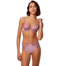 Triumph Damen Maxislip "Wild Peony Florale", Gr. 40, rosa, Microtouch, Obermaterial: 38% Polyamid, 36% Modal, 26% Elasthan. Spitze: 68% Polyamid, 23%