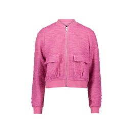 Zero Damen Jackenblazer "Damen Jacke mit Rei&szlig;verschluss", pink, Gr. 44, aufgeraut, Boucl&eacute;, Obermaterial: 51% Polyester, 4% Polyacryl, 45% Baumwolle.