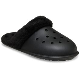 Crocs Damen Pantoffel "Classic Fuzz Scuff", Gr. 41schwarz, Croslite , Schuhe, Hausschuh, Clog mit Warmfutter