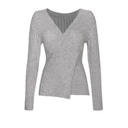 Cupshe Pullover Damen Gr&ouml;&szlig;e XL grau