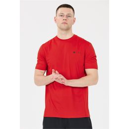 Virtus Herren Funktionsshirt "Finnian"rot, Gr. XL, unifarben, 100% Polyester, Shirts, Mit Quick-Dry-Funktion