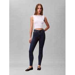 Damen Skinny-fit-Jeanswinter storm, Gr. 27, Calvin Klein Jeans, unifarben, Denim/Jeans, Obermaterial: 78% Baumwolle, 20% Polyester, 2% Elasthan,