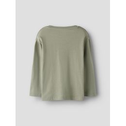 name it Jungen Langarmshirt "NMMVOBBO LS NREG TOP NOOS", gr&uuml;n, Gr. 104, unifarben, Jersey, Obermaterial: 100% Baumwolle, Shirts, in Basic-Form