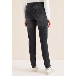 Cecil Damen Comfort-fit-Jeans, grau, Gr. 38, unifarben, Jeans, 65% Baumwolle, 33% Polyester, 2% Elasthan, Jeans, Middle Waist