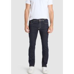 MAC Herren Straight-Jeans "Flexx-Driver", blau, Gr. 33, Denim/Jeans, Obermaterial: 92% Baumwolle, 6% Elastomultiester, 2% Elasthan, Jeans, super