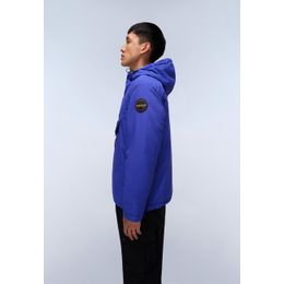 Napapijri Herren Regenjacke "RAINFOREST", blau, Gr. M, Obermaterial: 100% Polyamid, Jacken, mit Kapuze