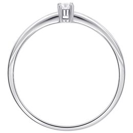 ONE ELEMENT Damen Diamantring "0,05 ct Diamant Brillant Ring aus 585 Wei&szlig;gold", 60, 0,05 mit Diamant, Diamanten Gold Wei&szlig;gold 585, silber, Diamanten,