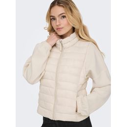 Only Damen Steppweste "ONLTAHIA LW QUILTED WAISTCOAT OTW CC OTW", beige, Gr. XS, unifarben, Steppware, Obermaterial: 100% Nylon, Westen, leicht