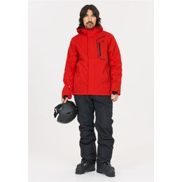 WHISTLER Herren Skijacke "Carbon", rot, Gr. XXXL, unifarben, 94% Polyester, 6% Elasthan, Jacken, mit wasserabweisender Membran