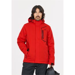 WHISTLER Herren Skijacke "Carbon", rot, Gr. S, unifarben, 94% Polyester, 6% Elasthan, Jacken, mit wasserabweisender Membran